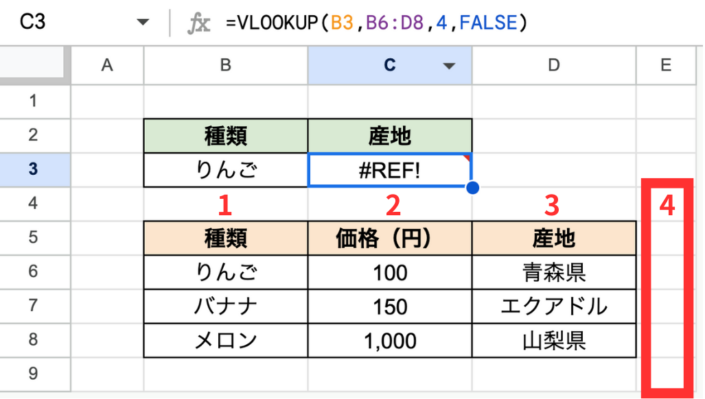 VLOOKUP関数の使い方とは？注意点や使用例をわかりやすく解説！ - スプレッドソフト